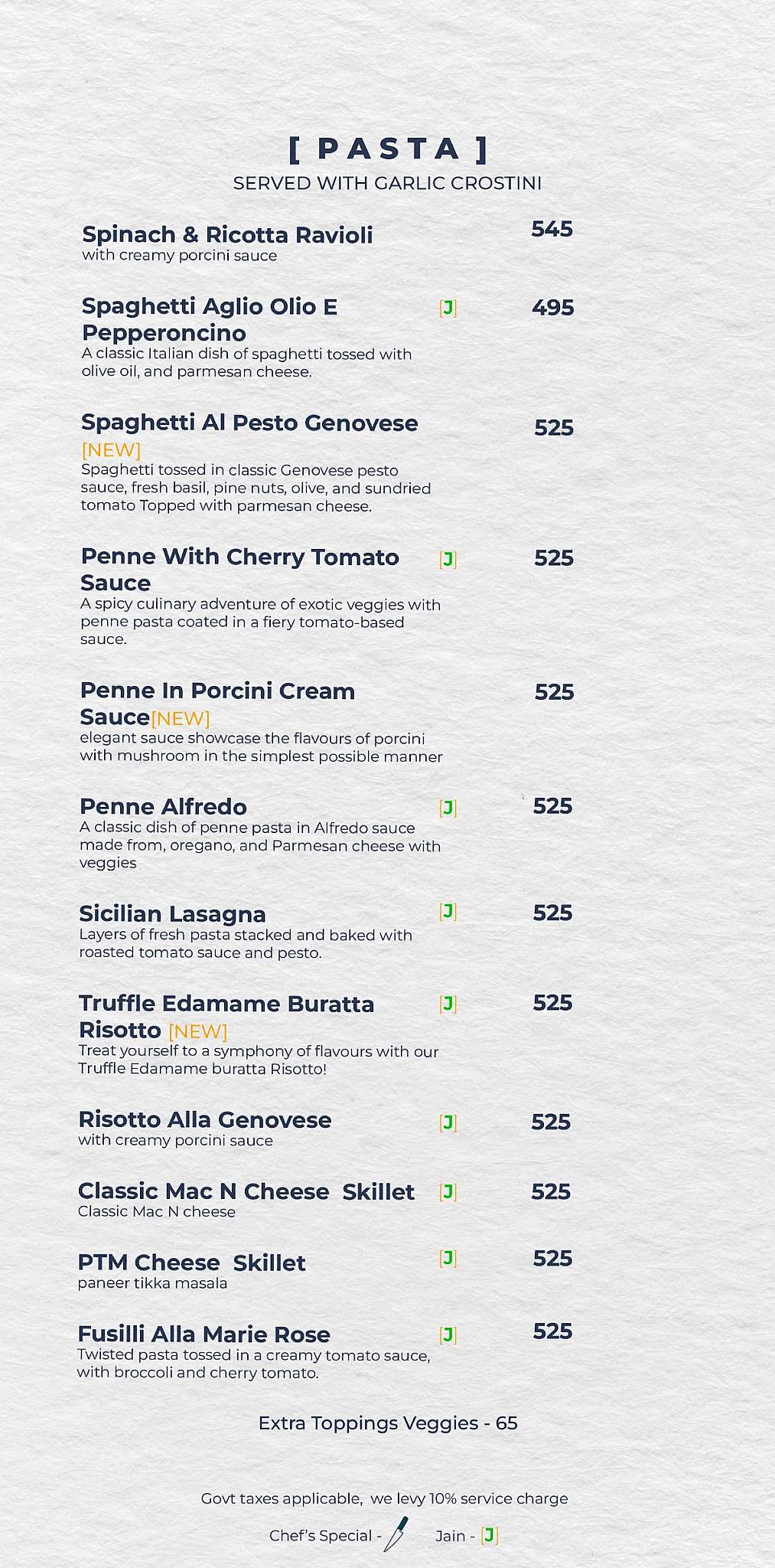 Menu at Kayko Terrace Cafe, Mumbai