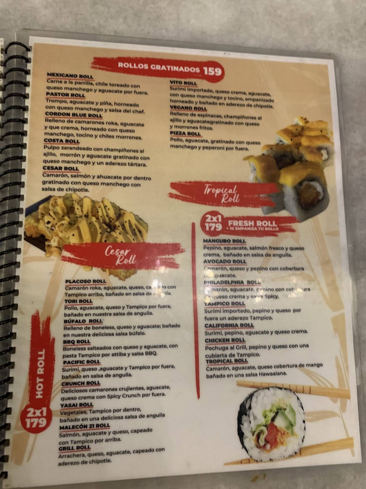 Carta del restaurante Kazoku grill, Ramos Arizpe