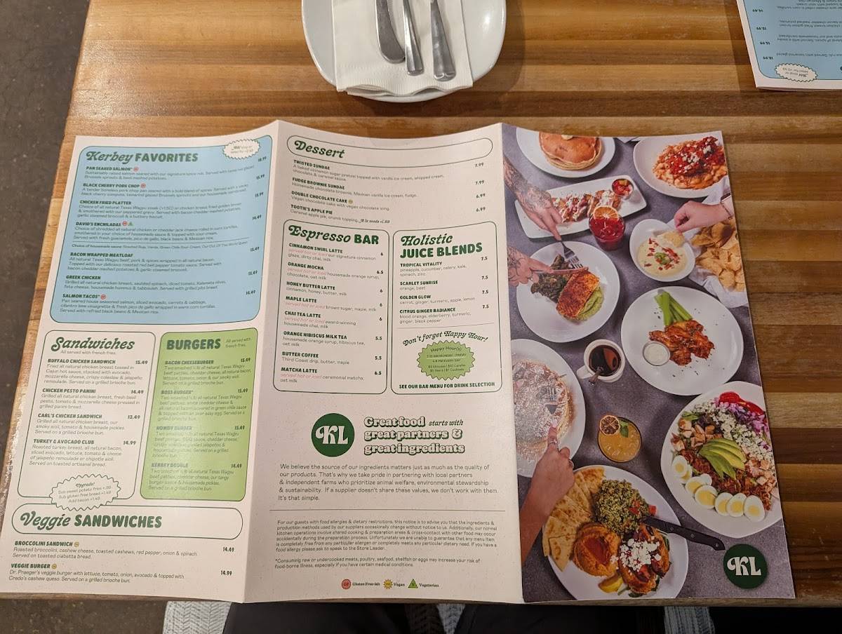 Menu at Kerbey Lane Cafe - South, Austin, S Lamar Blvd