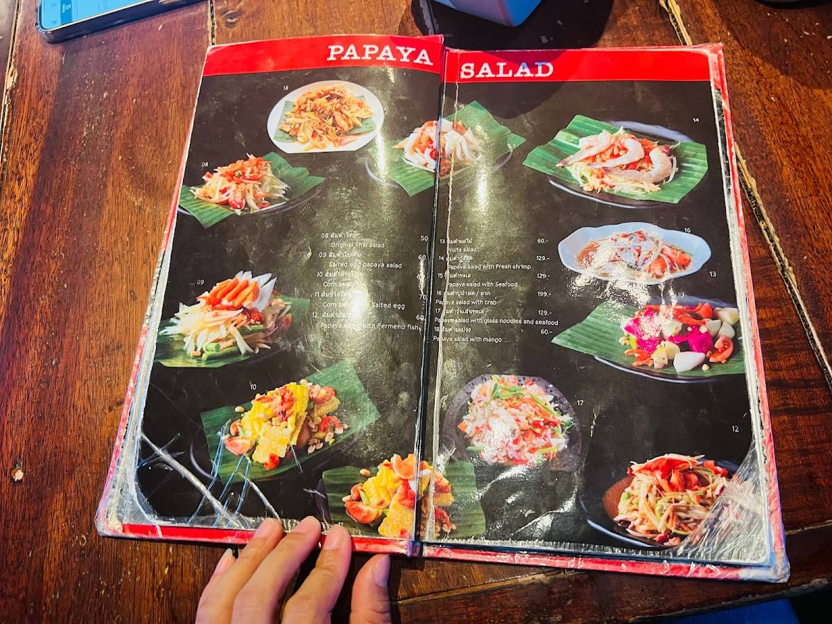 Menu at Kai Tod Decha (Airport) restaurant, Hat Yai