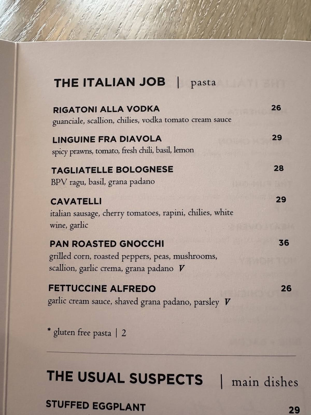 Menu at HEIST Restaurant + Wine Club, Kingston