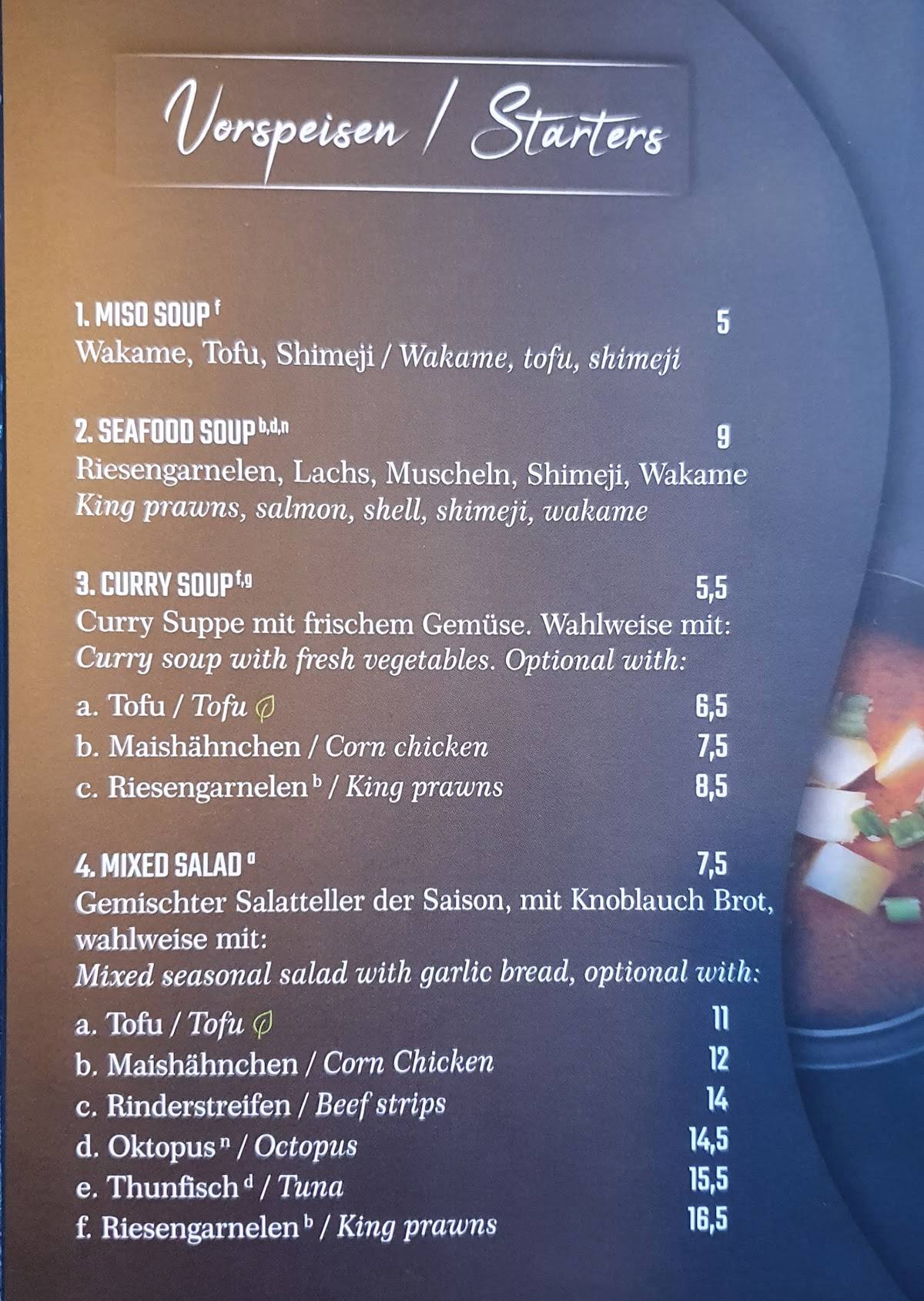 Speisekarte von Kinjo Sushi & Grill restaurant, Bad Dürkheim