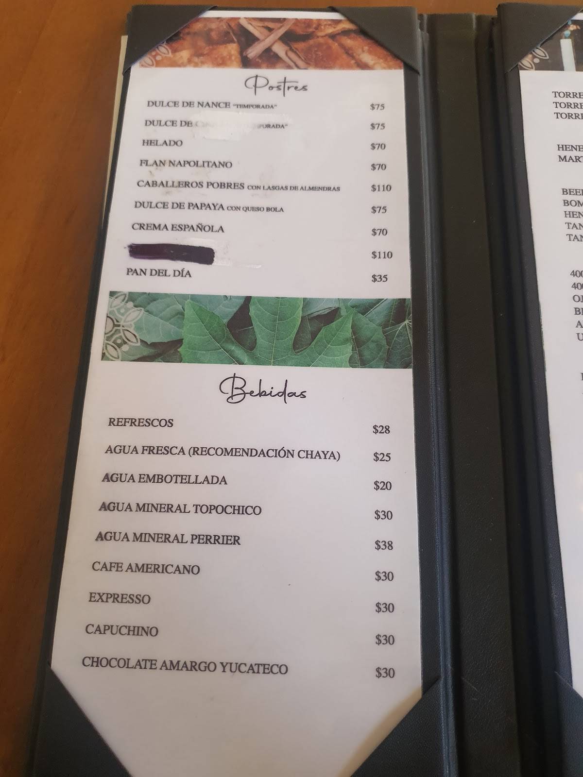 Carta del restaurante Kodzito Comida Yucateca, Santiago del Querétaro