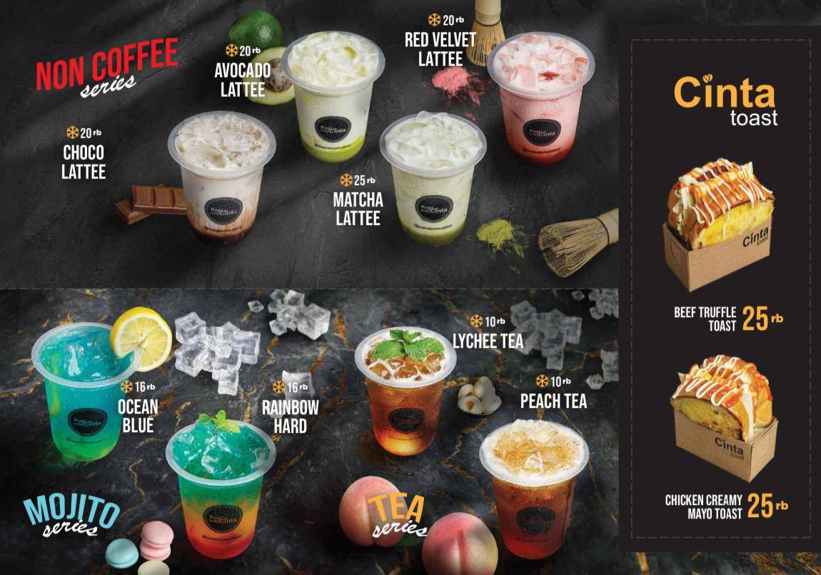 Menu at Kopi Satu Cinta - Jakarta restaurant, Central Jakarta