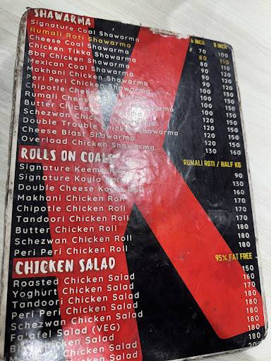 Menu at Koyla Shawarma and Rolls, Thane