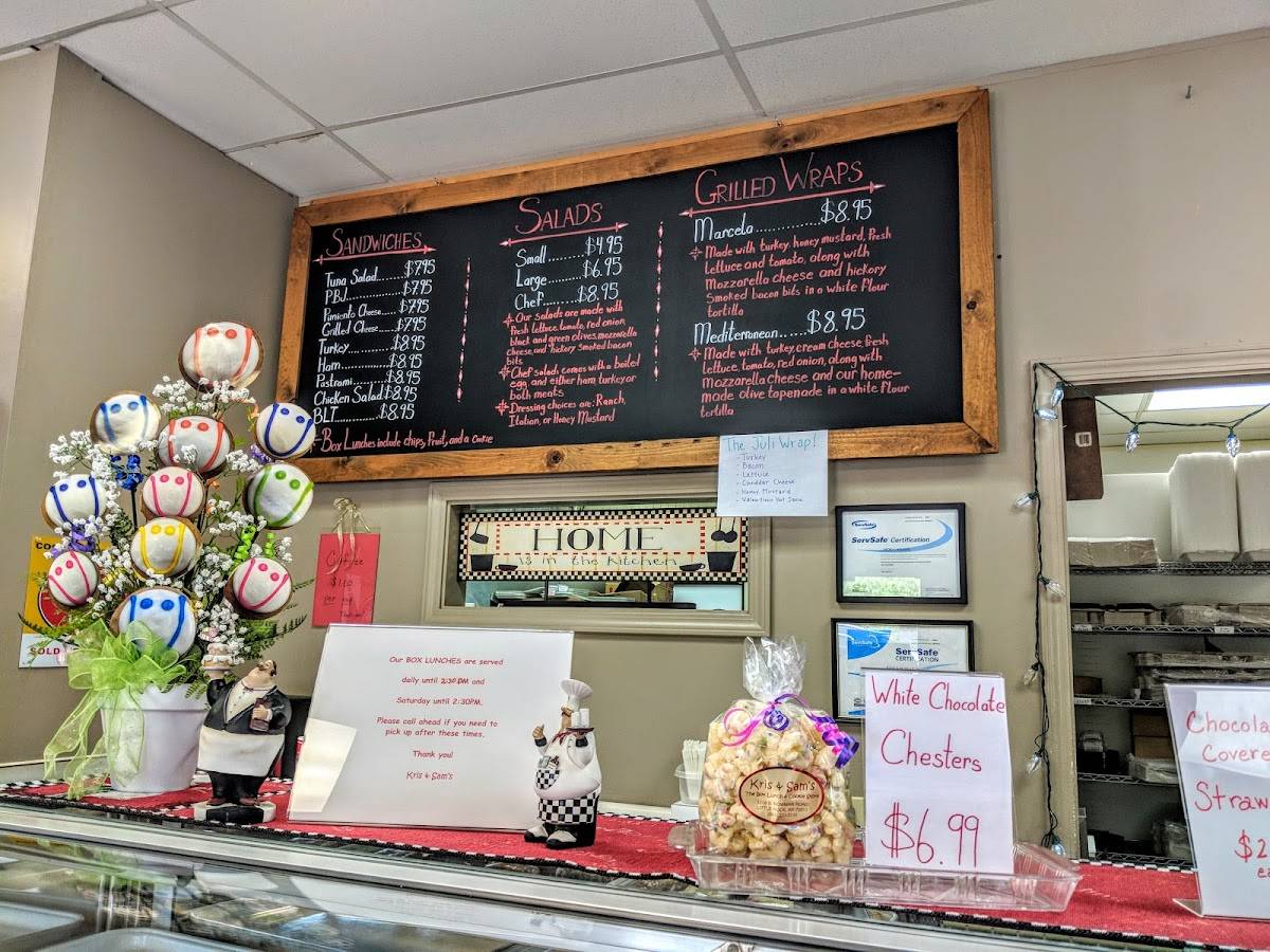 Menu at Kris & Sam's Box Lunch and Cookie Store desserts, Little Rock