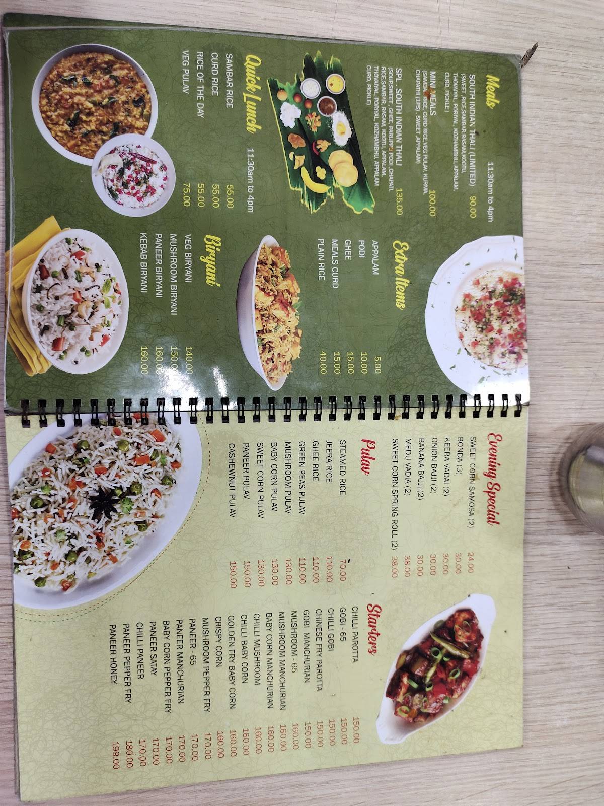 Menu at Krishna's Dosa Kadai, Chennai, 40