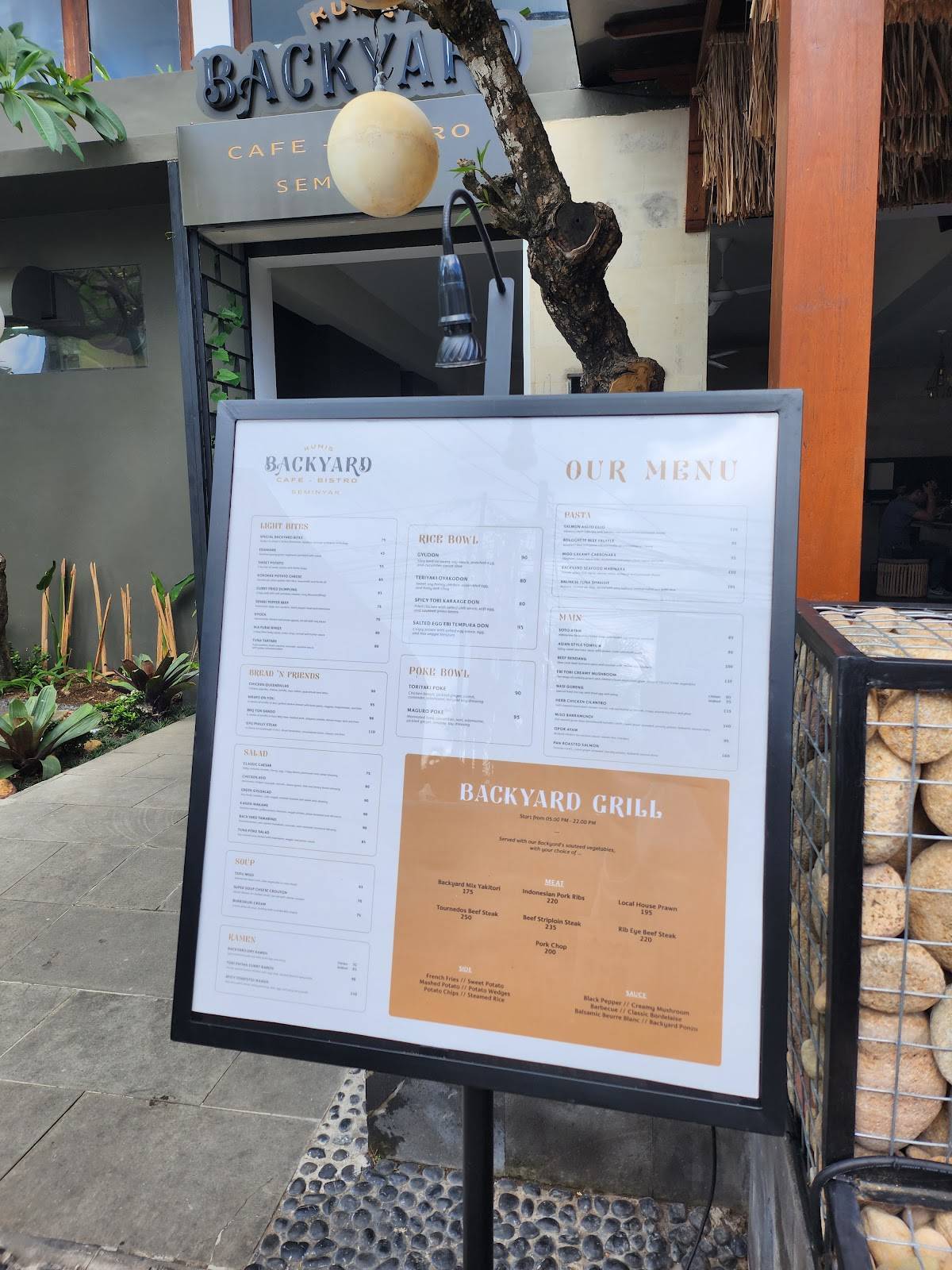 Menu at Kunis Backyard Seminyak pub & bar, Mengwi