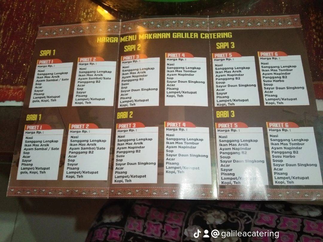 Menu at LAPO GALILEA & CATERING BAKMI SIANTAR restaurant, Bekasi Regency