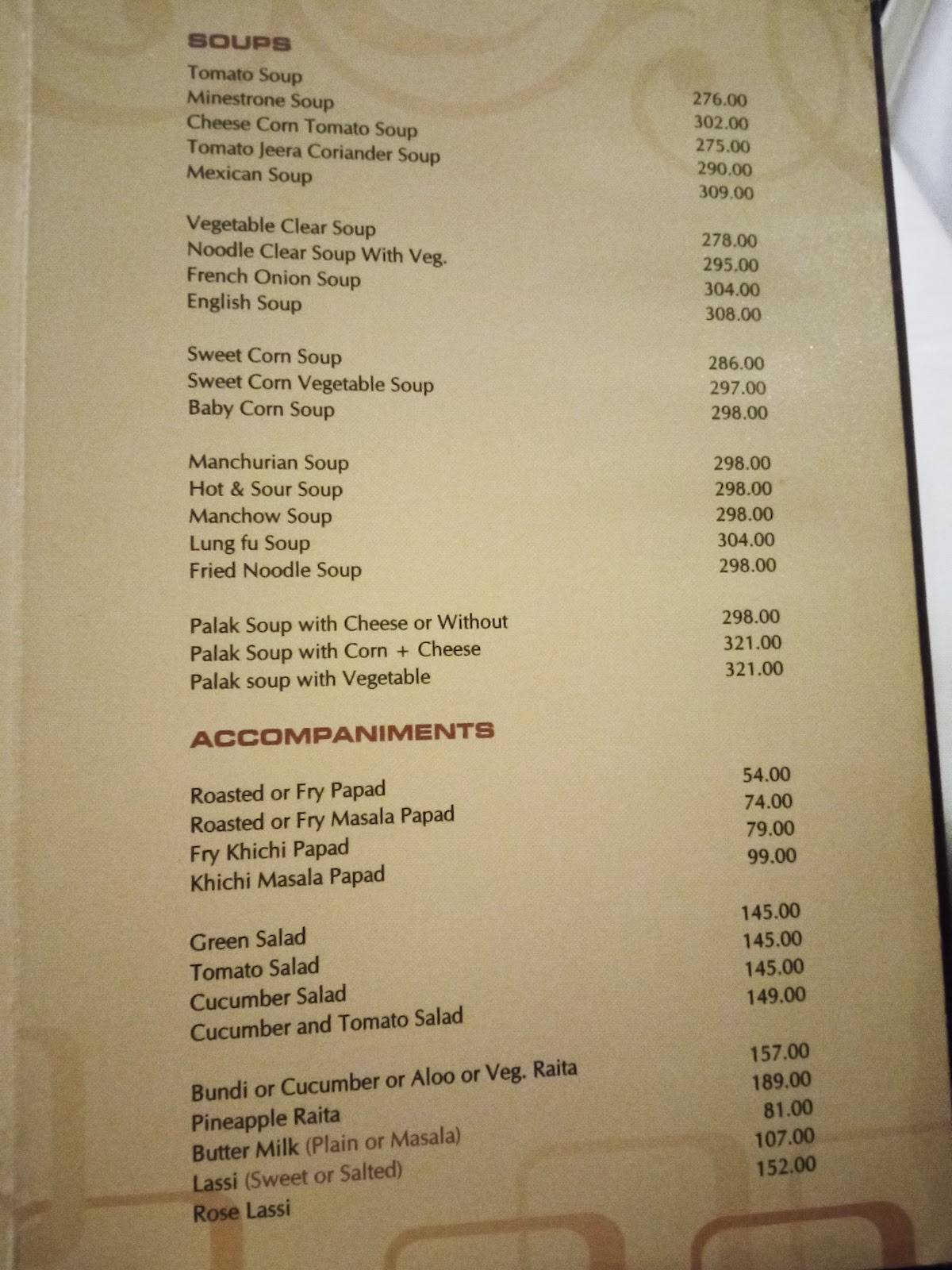 Menu at LORDS BANQUET RESTAURANT, Rajkot