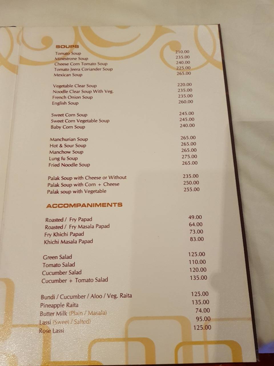 Menu at LORDS BANQUET RESTAURANT, Rajkot
