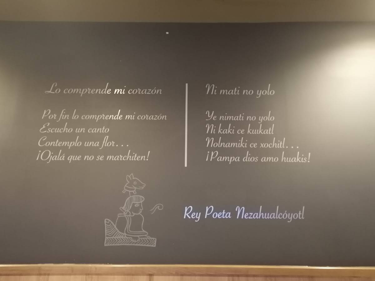 Menu at La Casa de Adobe restaurant, Mexico City