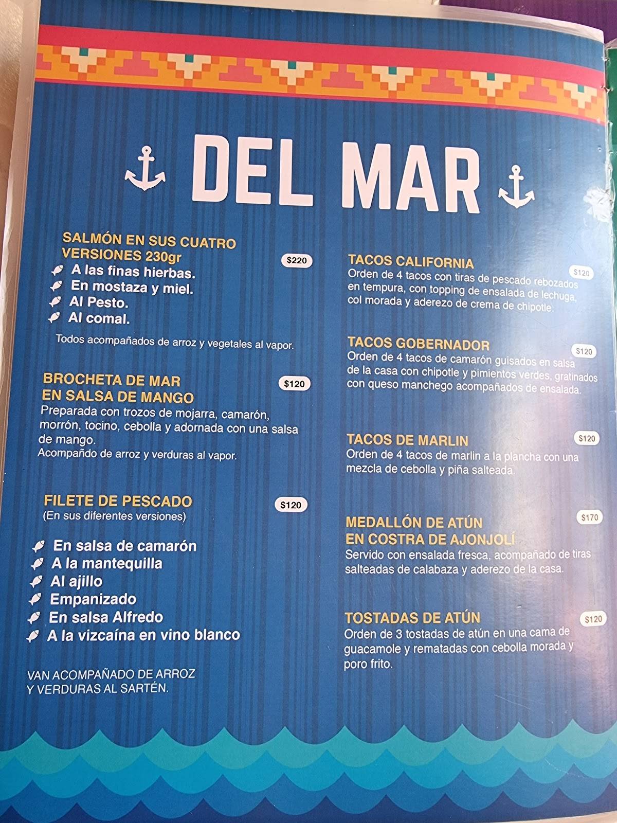 Carta del restaurante La Chunga, Monterrey, Calle Morelos 958 Esquina ...