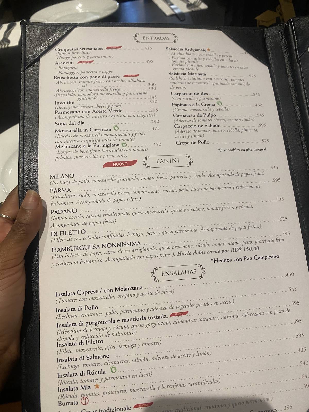 Menu at La Locanda - Piantini restaurant, Santo Domingo, Av. Gustavo ...