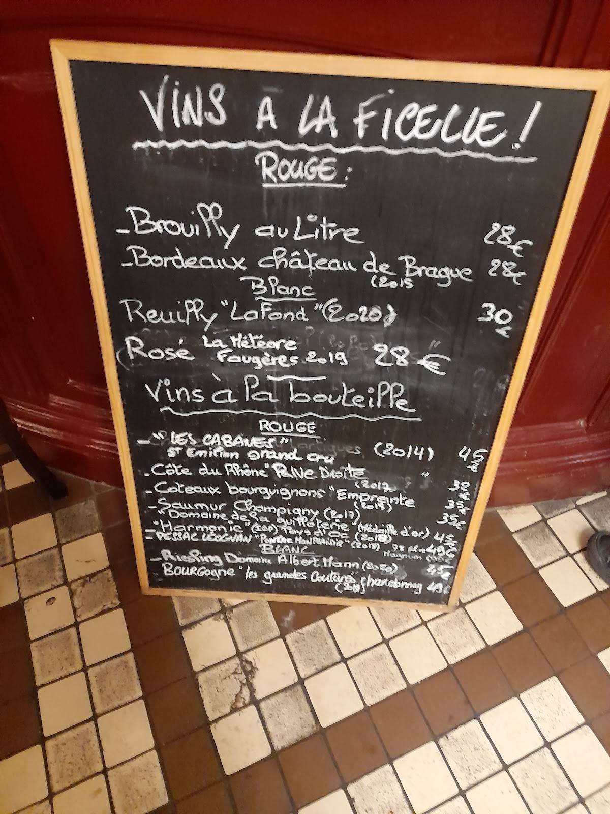 Menu at La Tour Montlhéry - Chez Denise restaurant, Paris, 5 Rue des ...