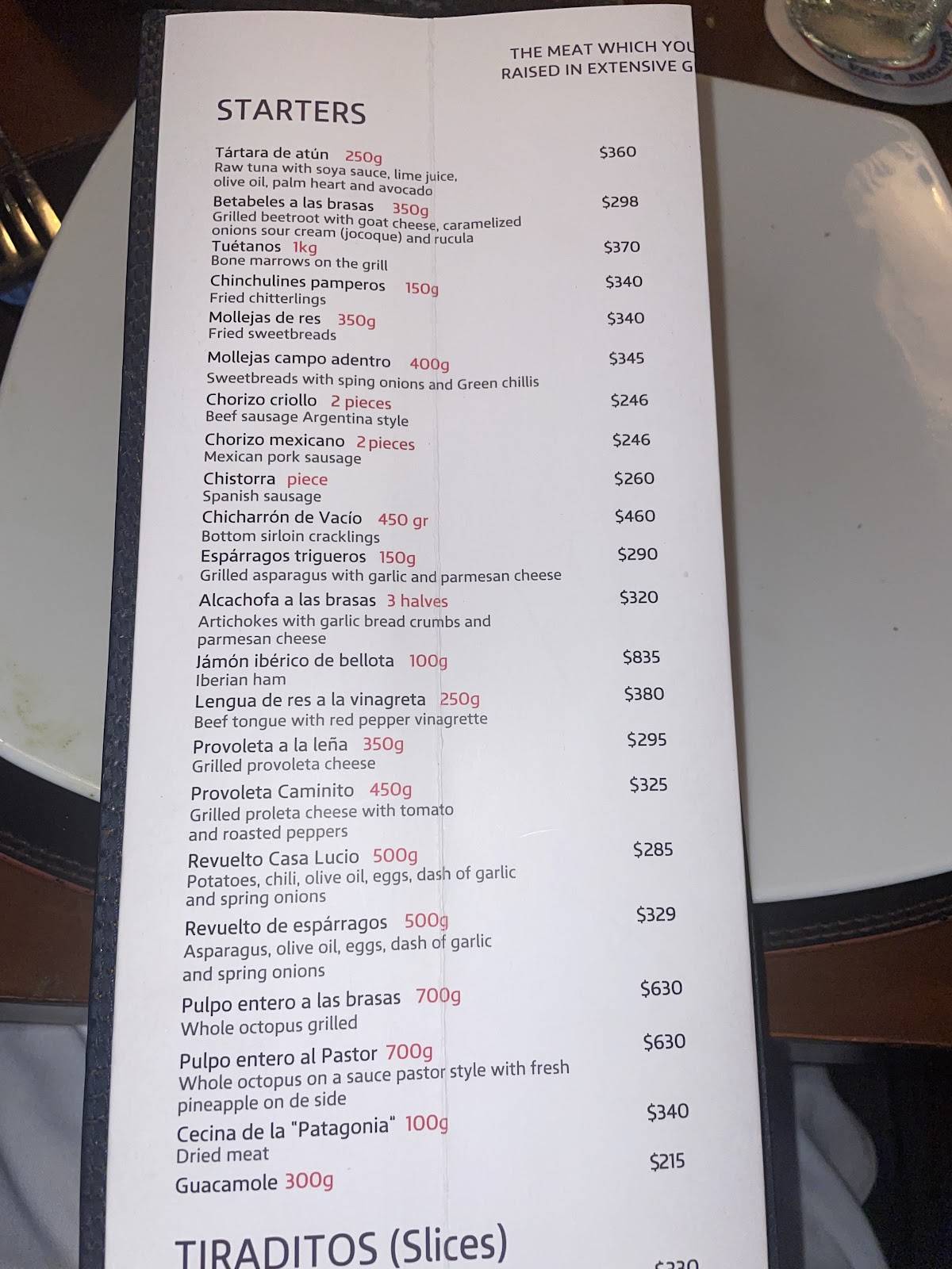 Menu at La Vaca Argentina Steak House steakhouse, Puerto Vallarta, Av ...