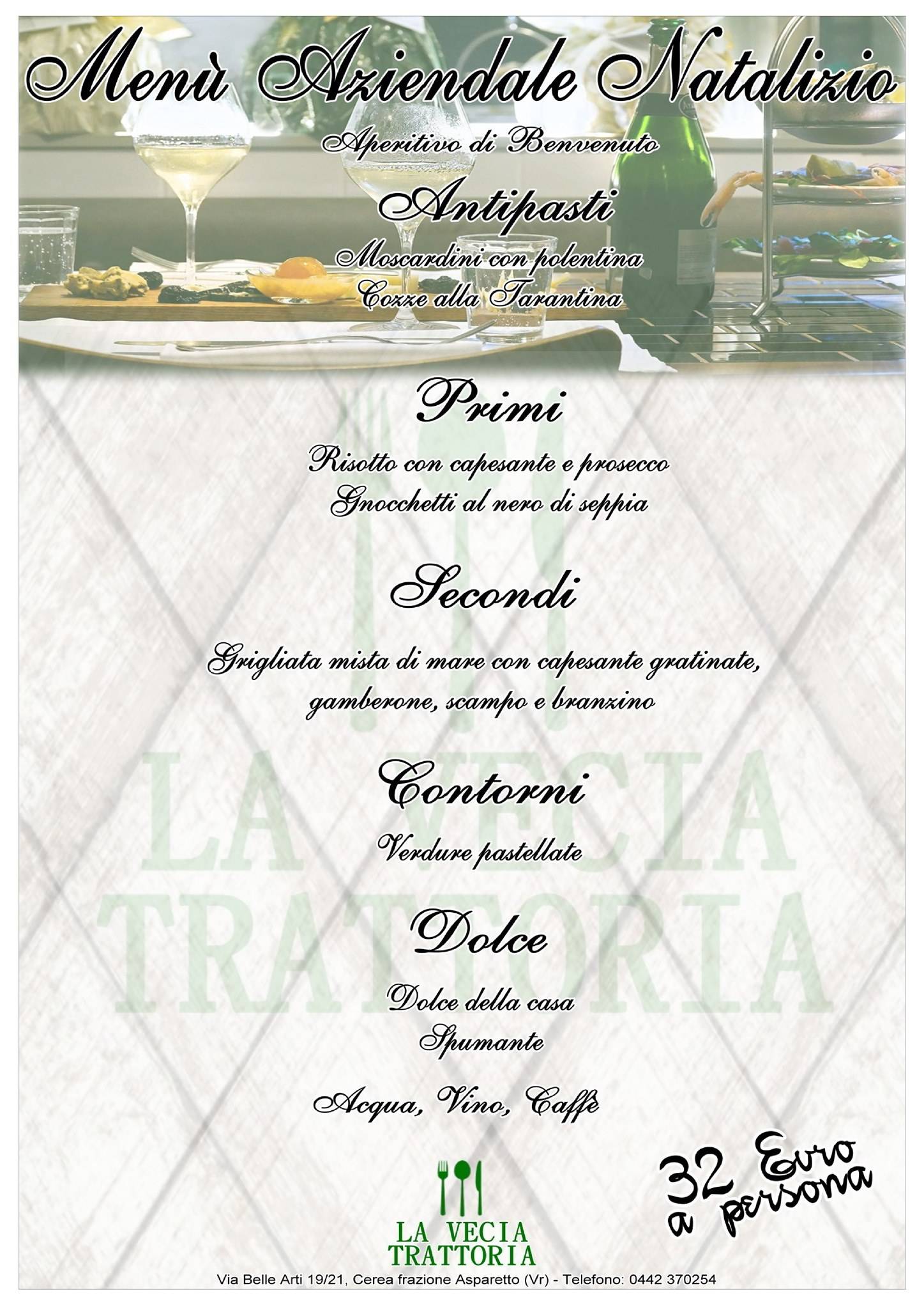 Carta del restaurante Locanda Trieste, Bonavigo