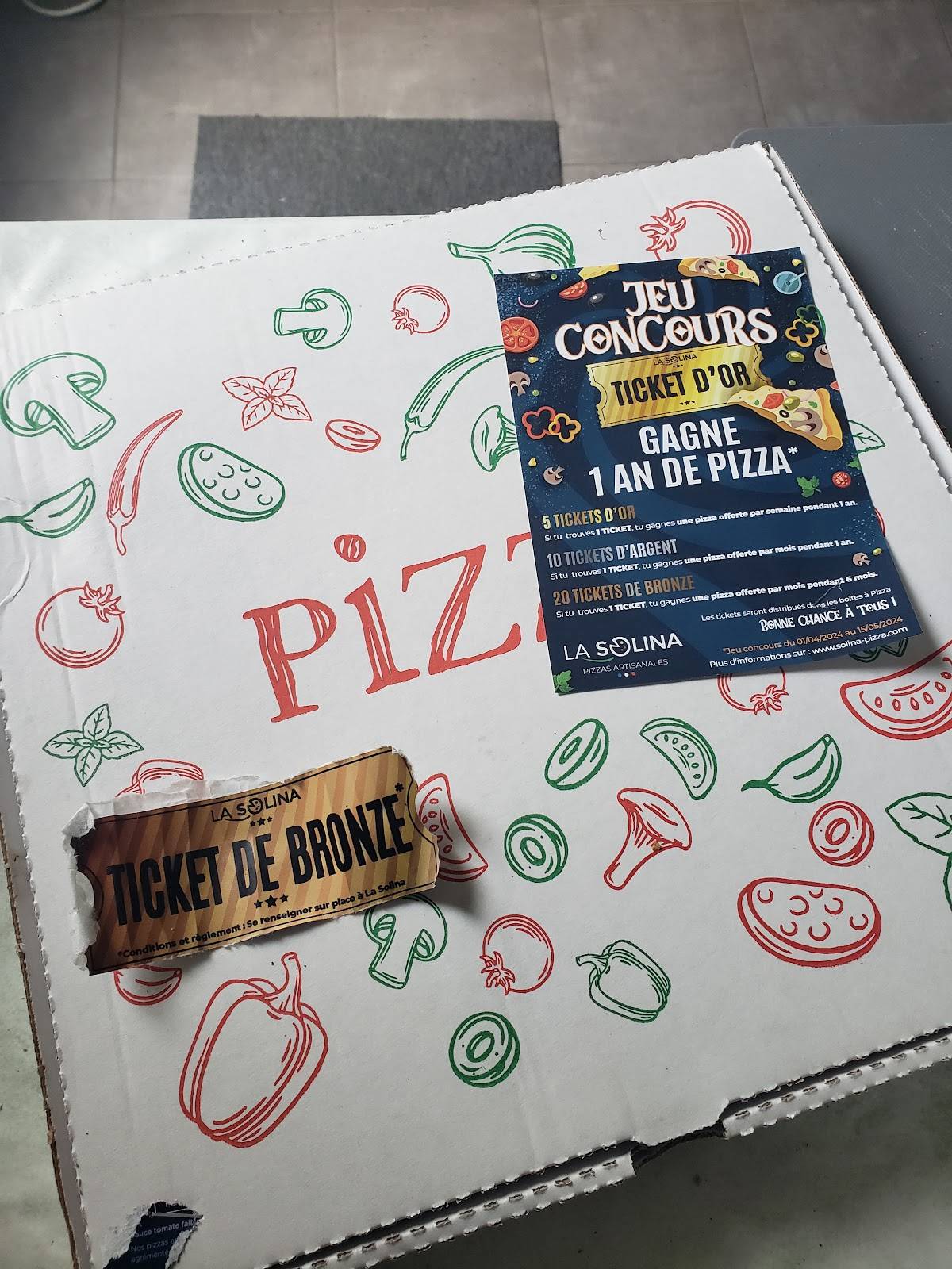 Menu au La solina pizzeria, Tarbes