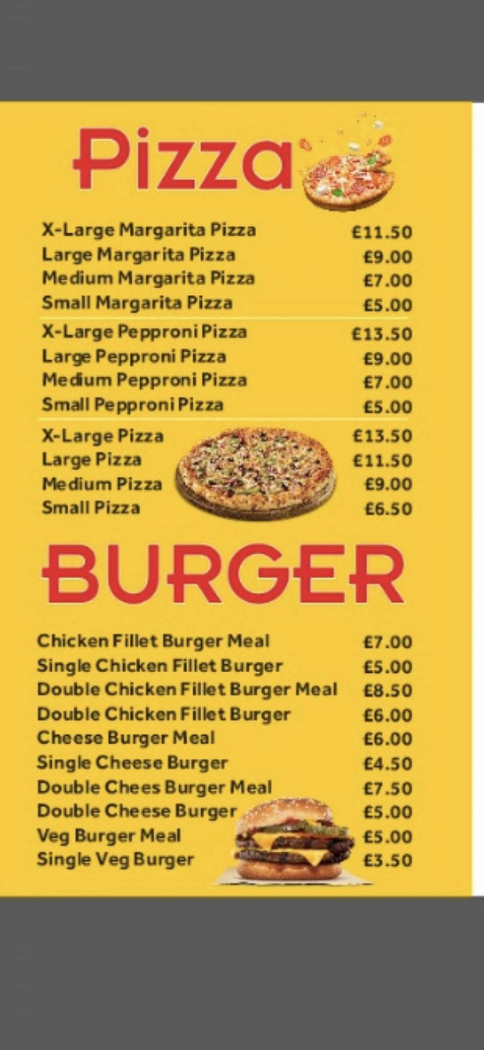 Menu at Lahore Palace restaurant, Birmingham
