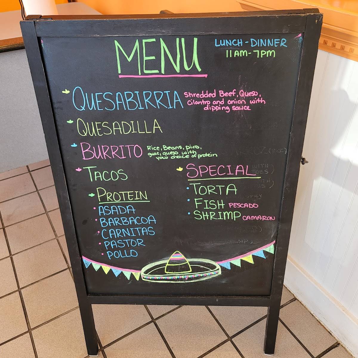 Carta del restaurante Las Catrinas De Rosy, Daphne