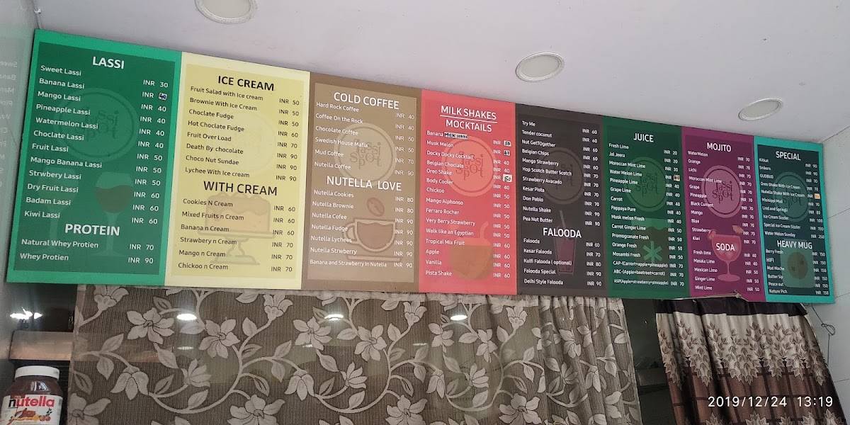 Menu at Lassi Spot Tolichowki, Hyderabad, CC35+FJM