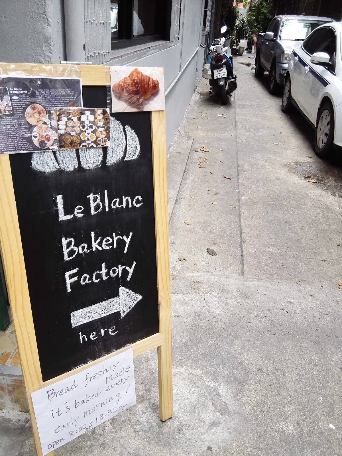 Carta de Le Blanc Bakery, Bangkok