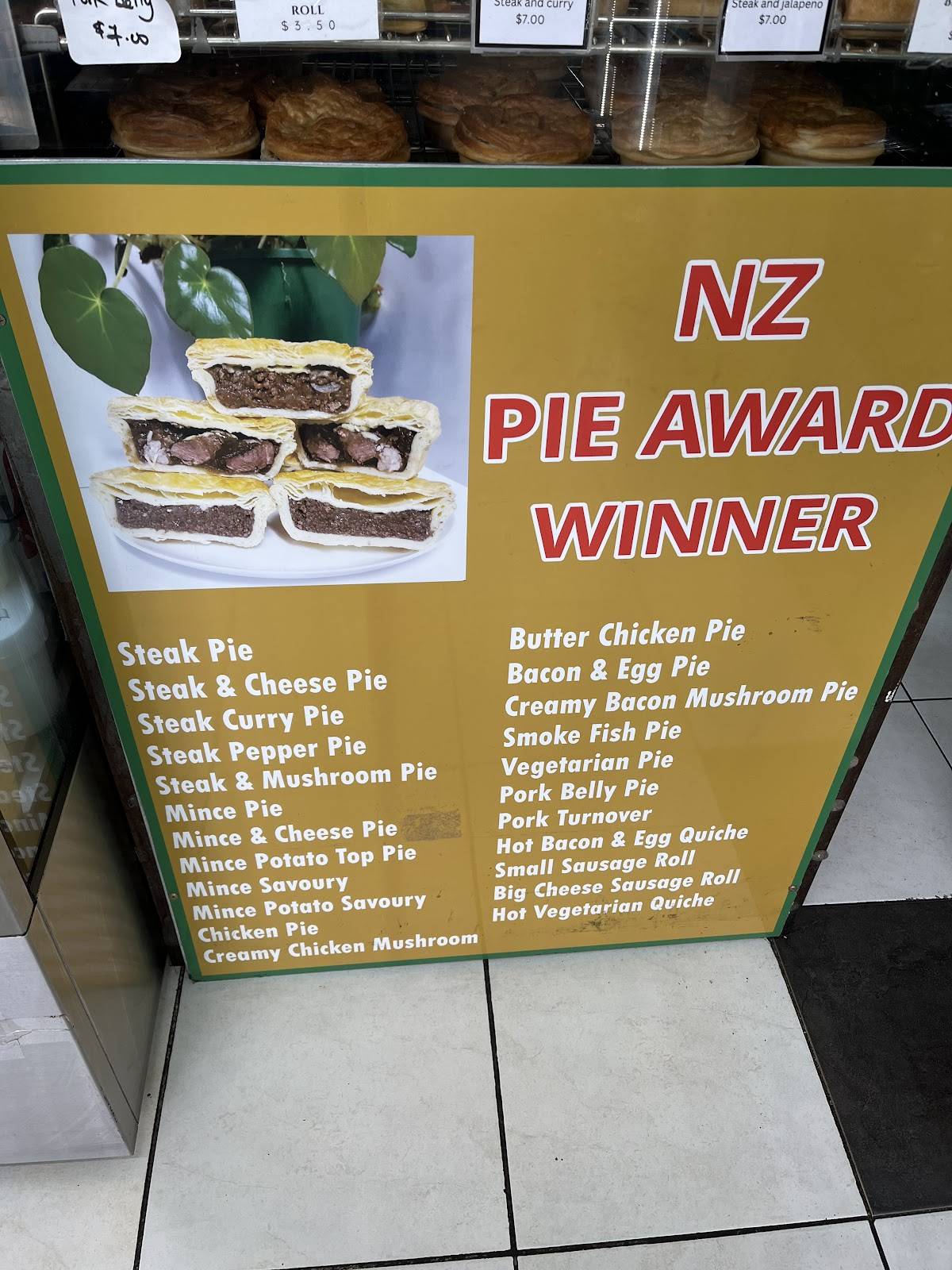 Carta de Le Royal Home Bakery, Auckland, 21 Park Rd
