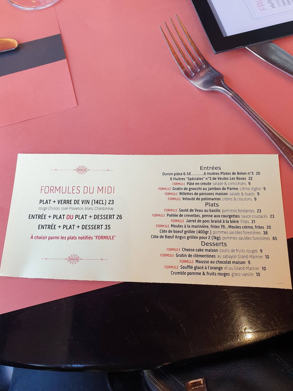 Menu au Le Suffren - Paris restaurant, Paris