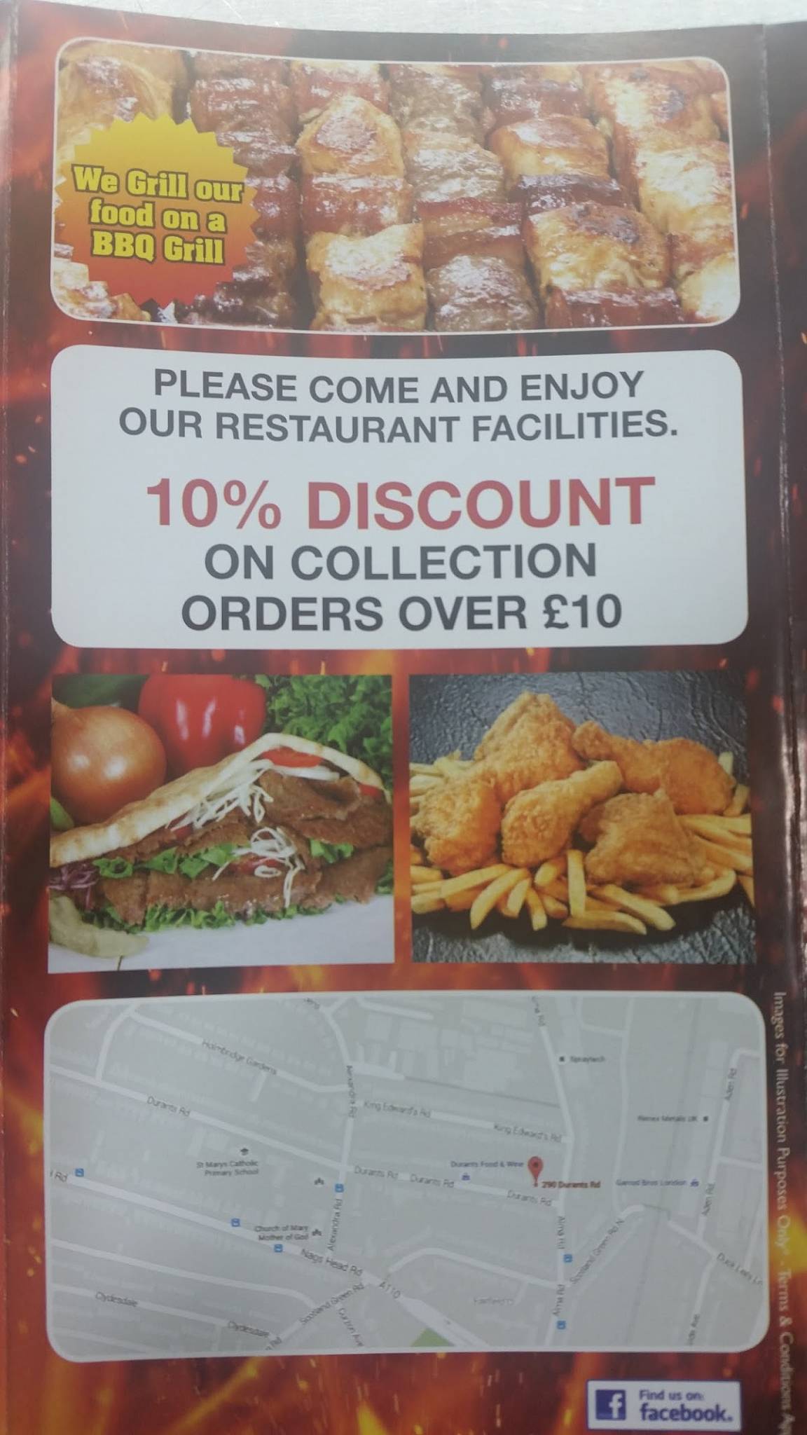 Menu at Let's Eat Kebab And Fried Chicken fast food, Enfield