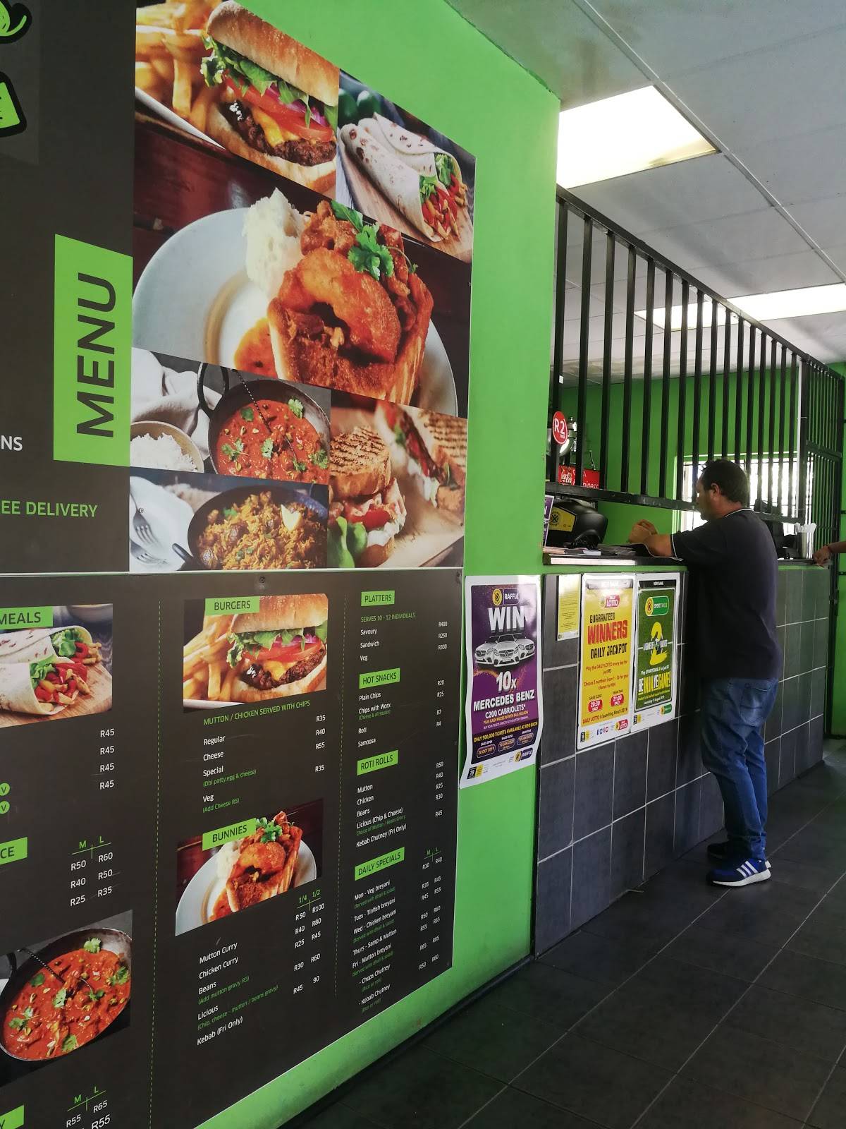 Menu at Licious Cafe And Take Away, Durban