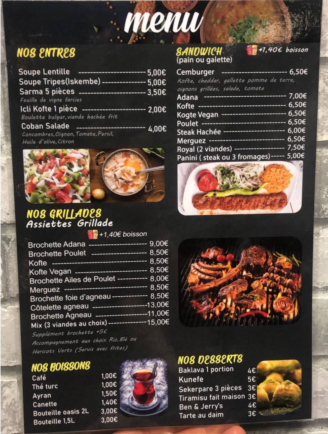 Menu Cantine Petit Quevilly