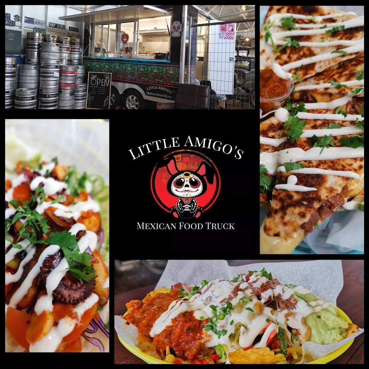 Menu at Little Amigos restaurant, Blenheim