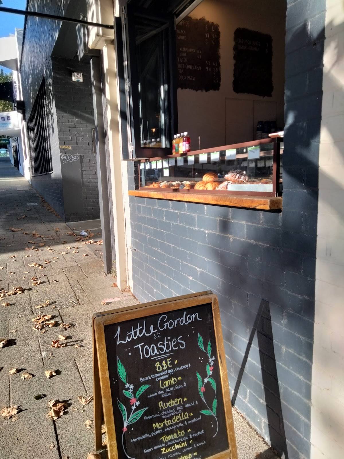 Menu at Little Gordon St cafe, West Perth