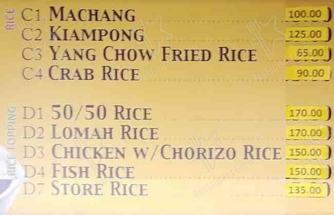 Menu at Little Store On The Hill restaurant, San Juan