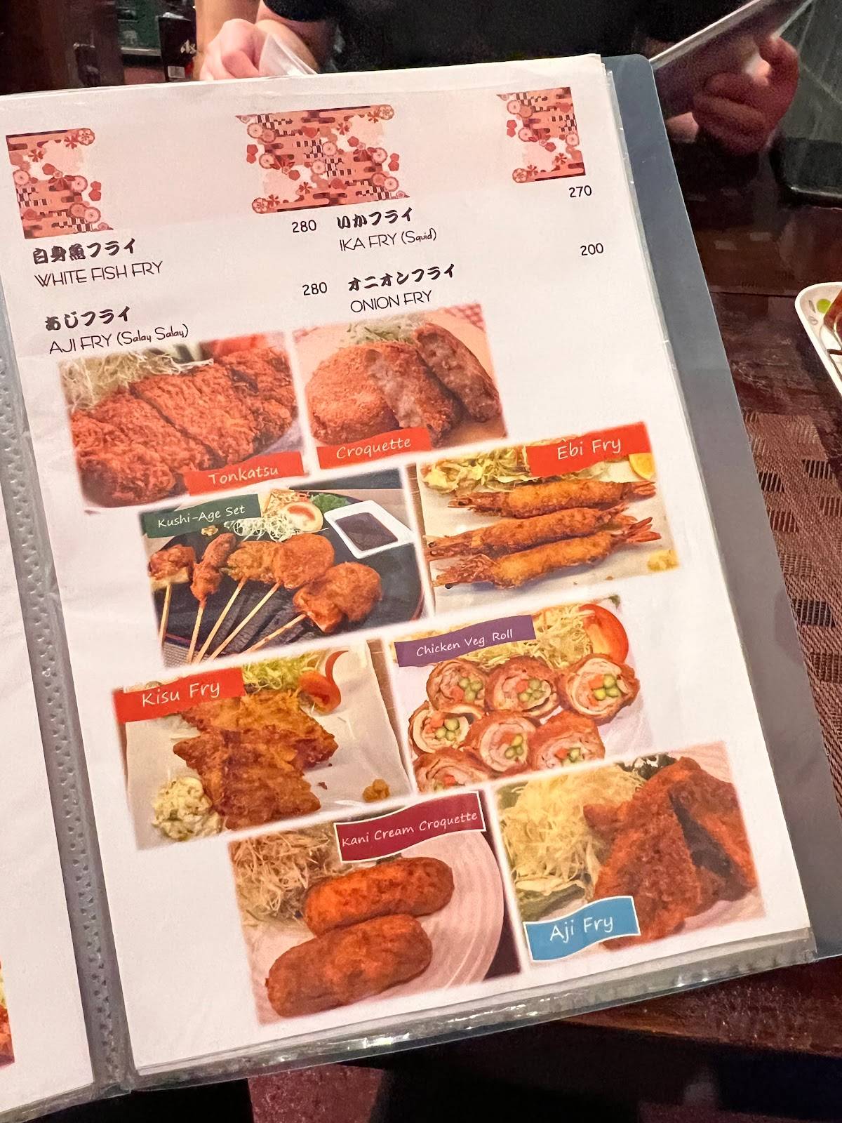Menu at Little Tokyo - OISHINBO Japanese Restaurant, Makati