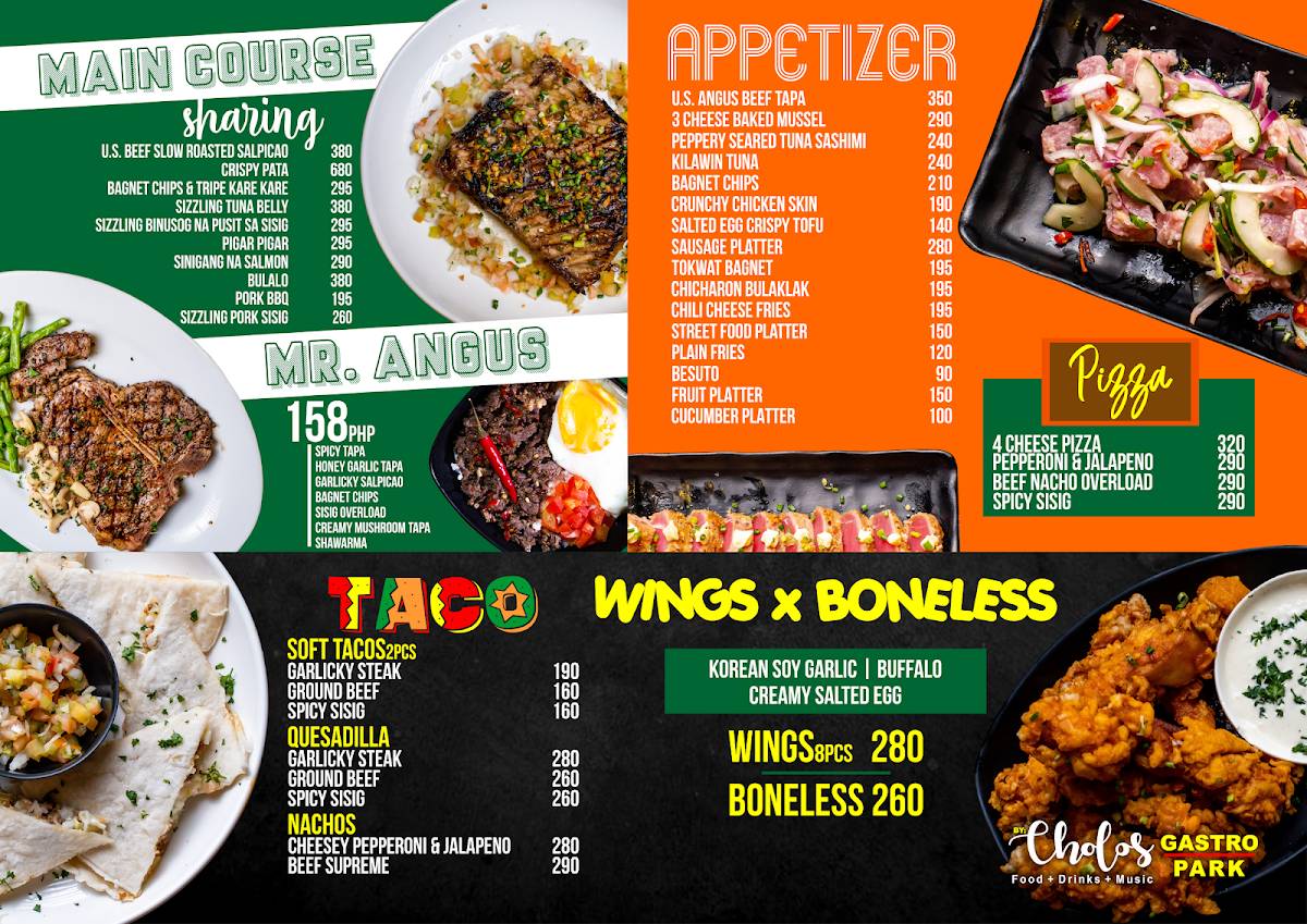 Menu at Lockdown Bar, Baguio