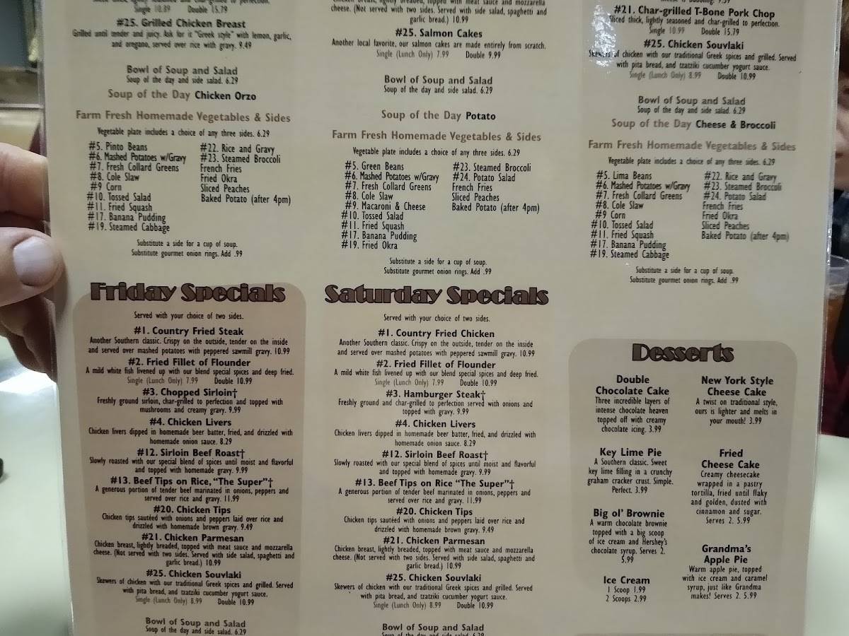Menu at 200 North Family Restaurant, Locust