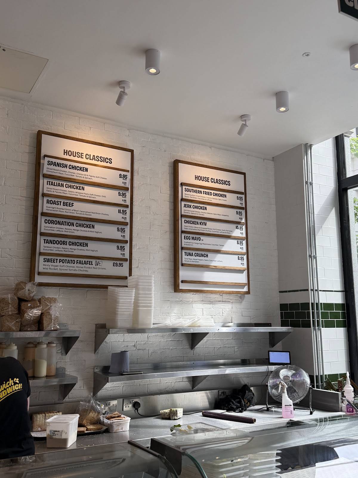Menu at Sandwich Sandwich restaurant, London