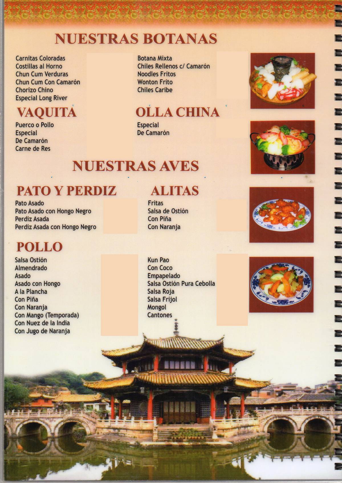 Carta del restaurante Long River, Culiacán Rosales, Calle ...