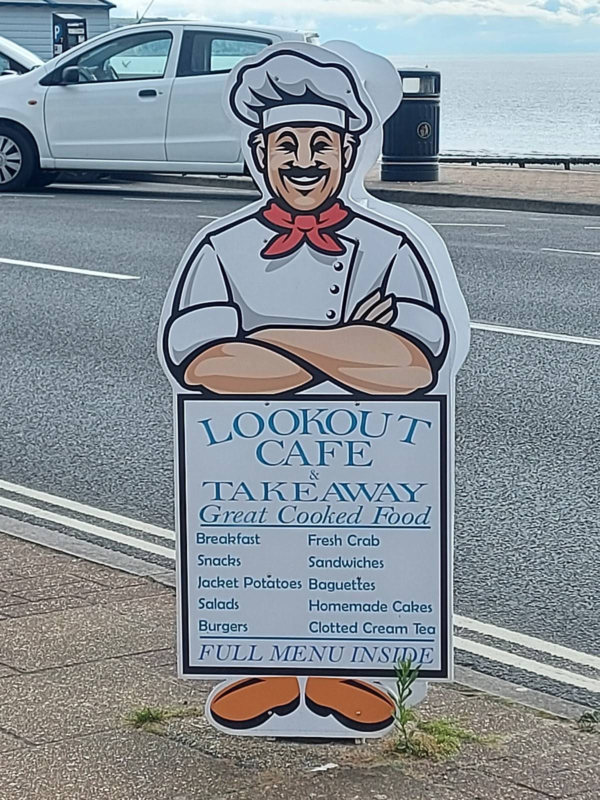 Menu at Lookout Cafe, Shanklin