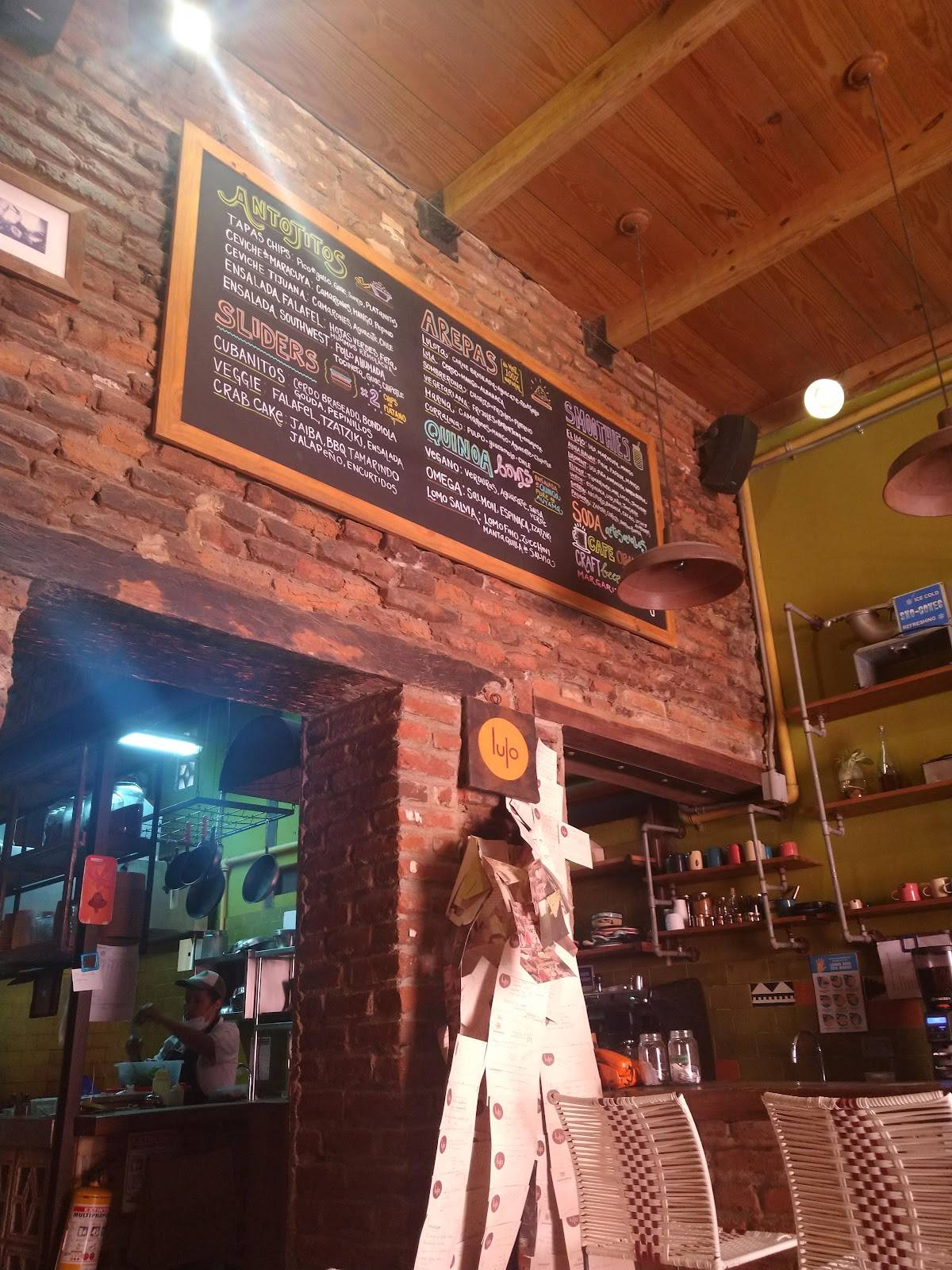 Carta de Lulo Café Bar, Santa Marta