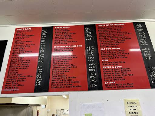 Menu at Lumsden Takeaways restaurant, Lumsden