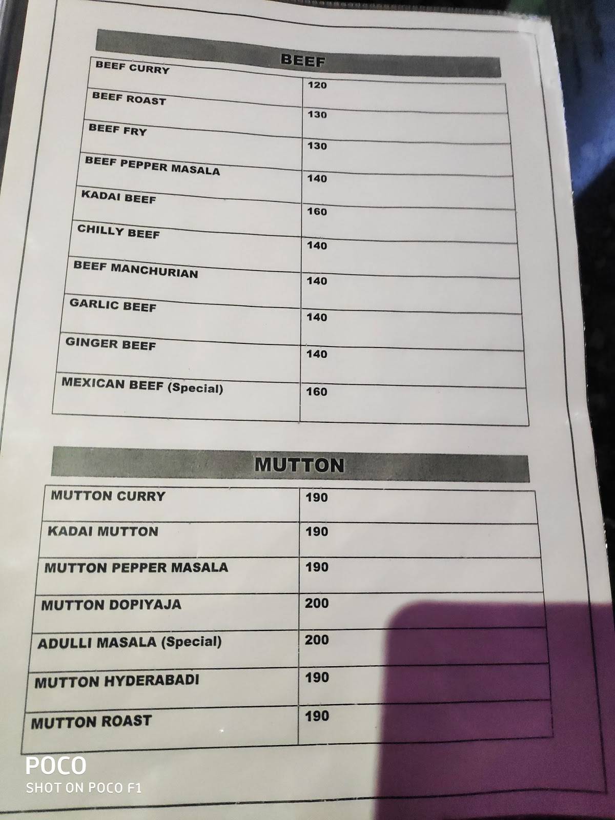 Menu at MASTERS KITCHEN, Kozhenchery