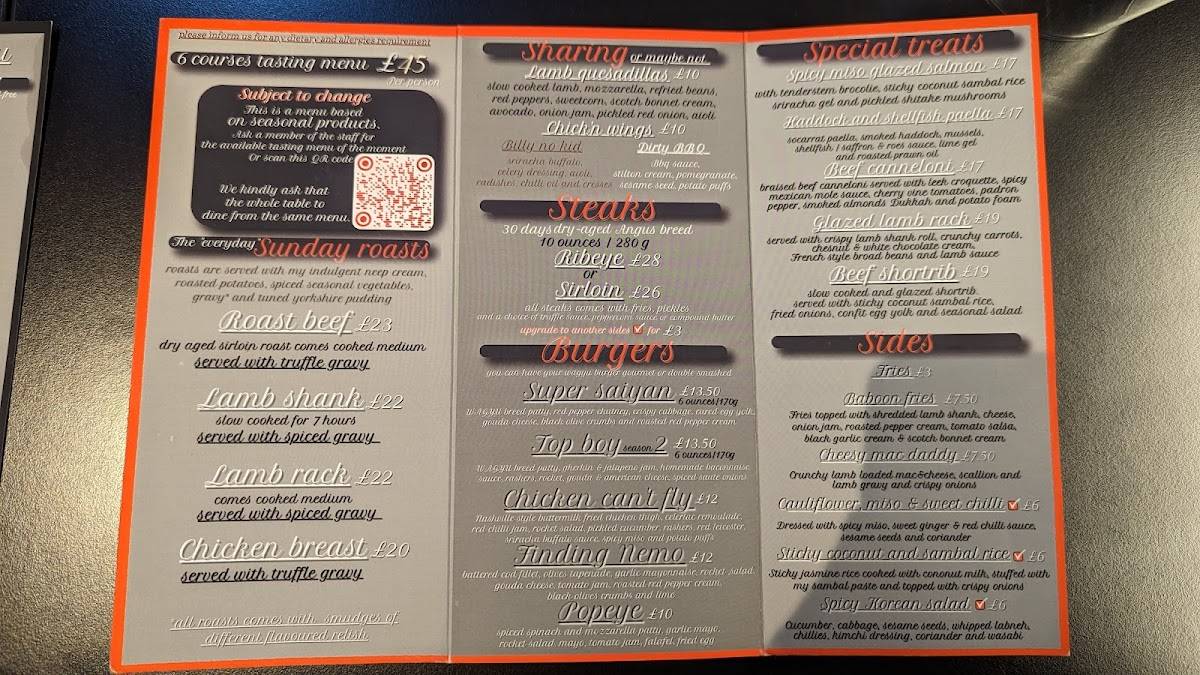 Menu at MELI-MELO by Florent Fabulas restaurant, London