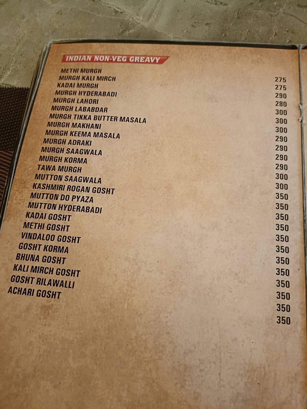 Menu at MV Family Restaurant, Bengaluru