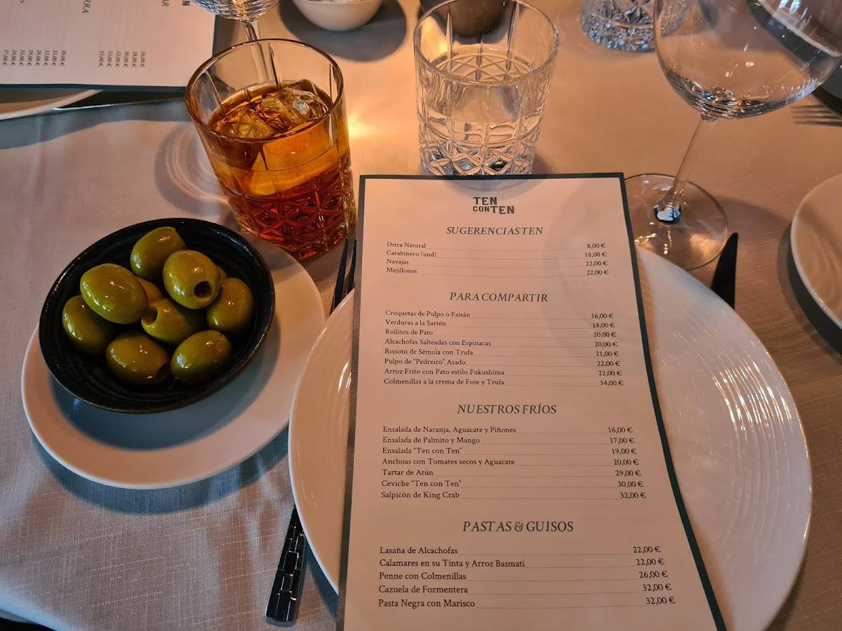Menu at Restaurante Ten Con Ten, Madrid, Cl. de Ayala