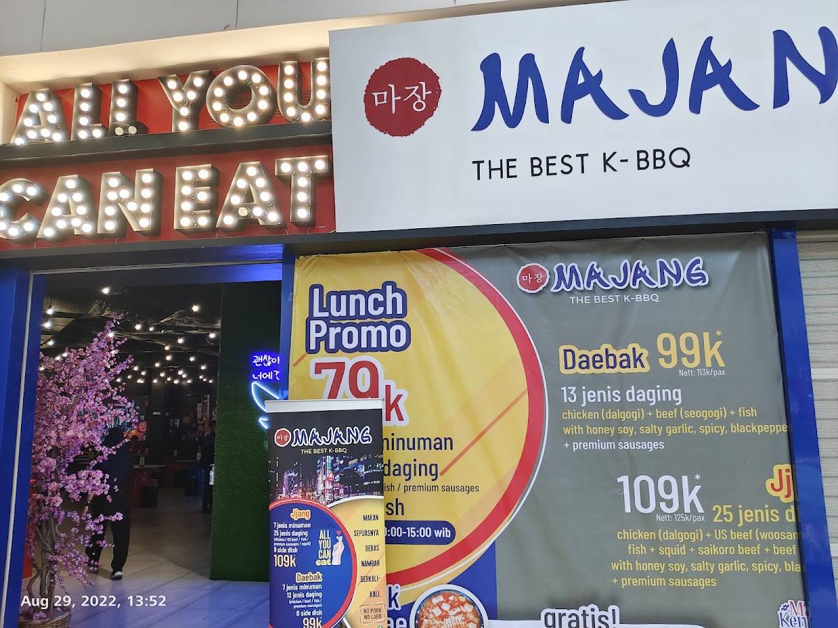 Carta de Majang Korea - The Best K-BBQ, Karawang