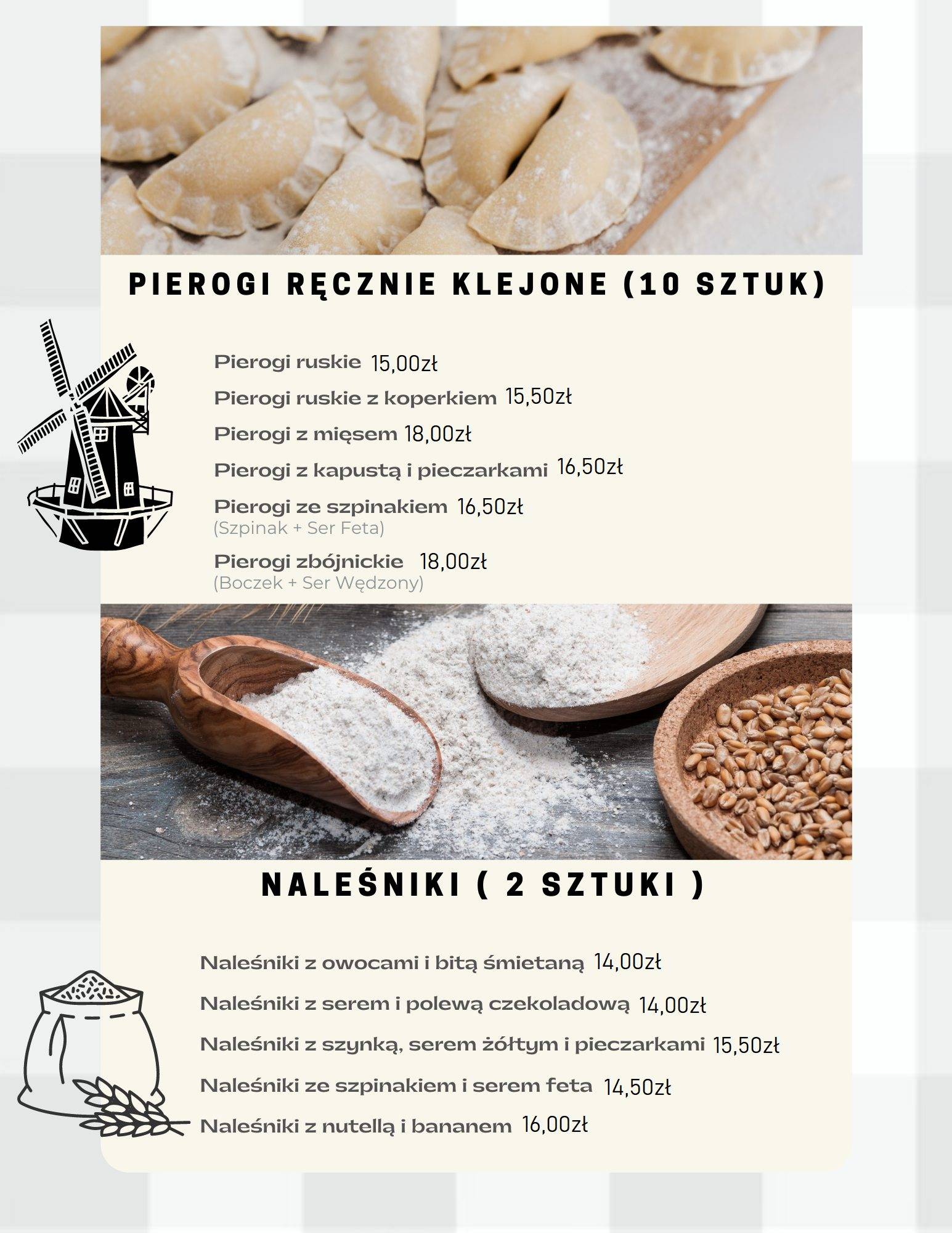 Menu at BOHO Bistro restaurant, Jawor