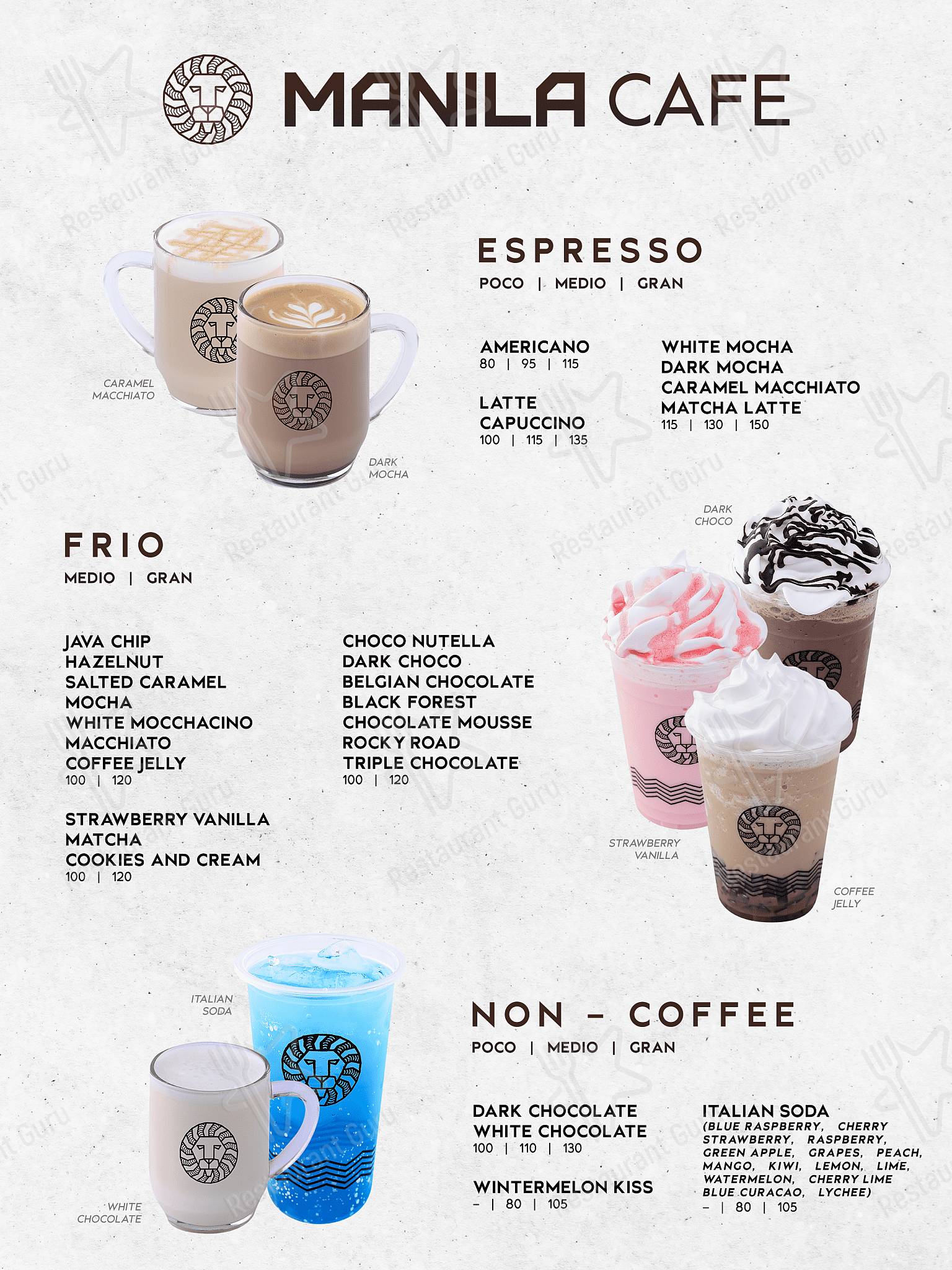 Carta de Manila Cafe Dapitan Branch, Manila