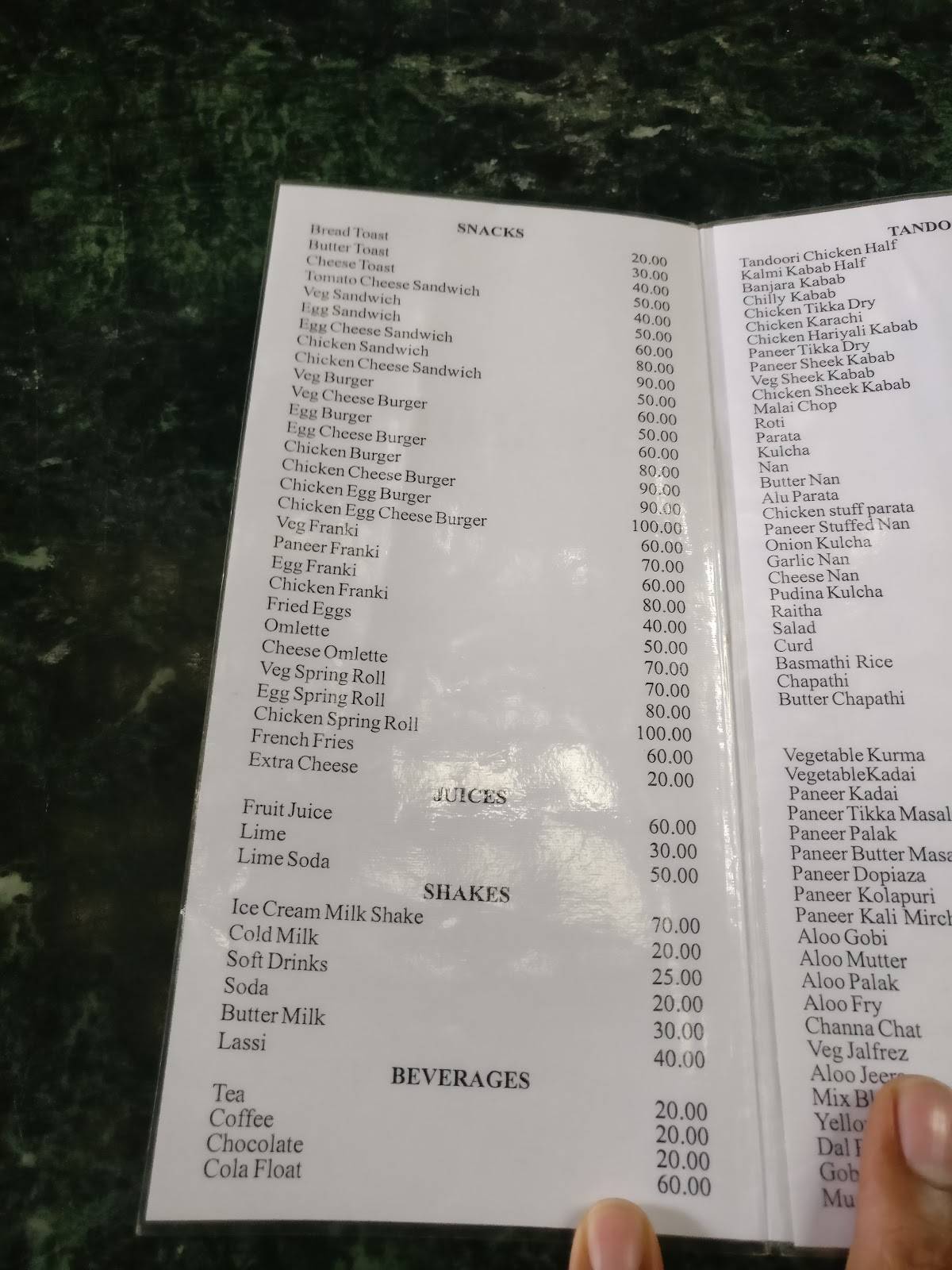 Menu at Dollops, Manipal